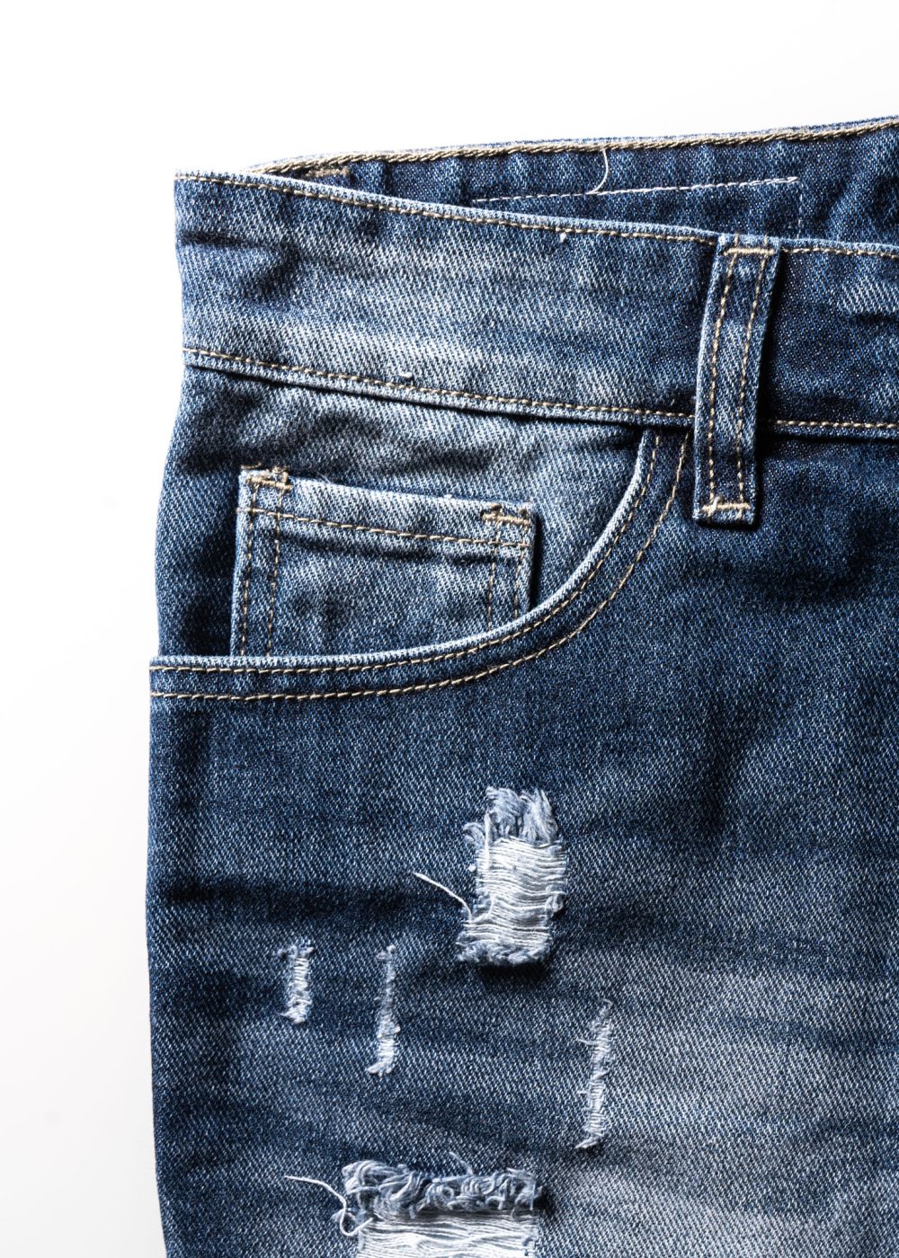 Truxton Slim Ripped Indigo Wash - Phillip Works