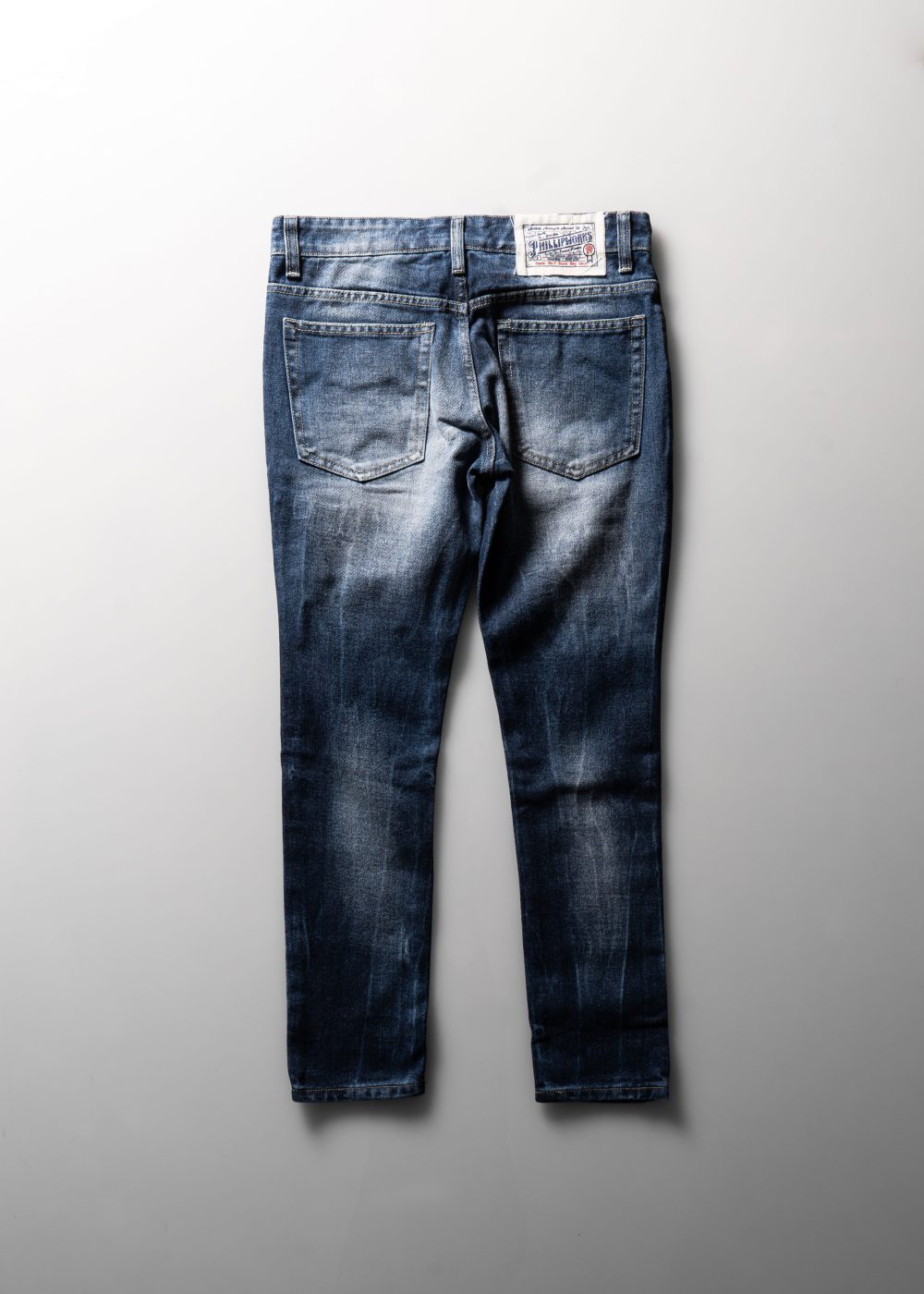 Truxton Slim Ripped Indigo Wash - Phillip Works