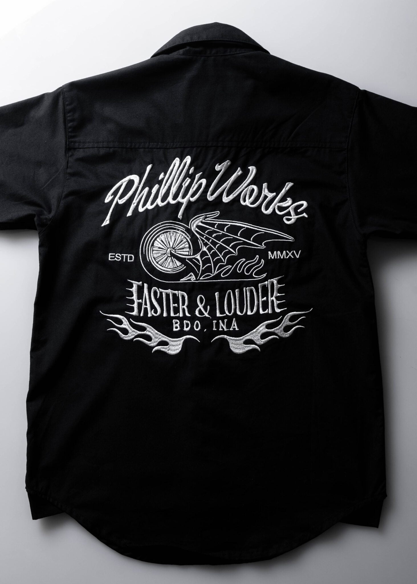 Black Flames Workshirt - Phillip Works