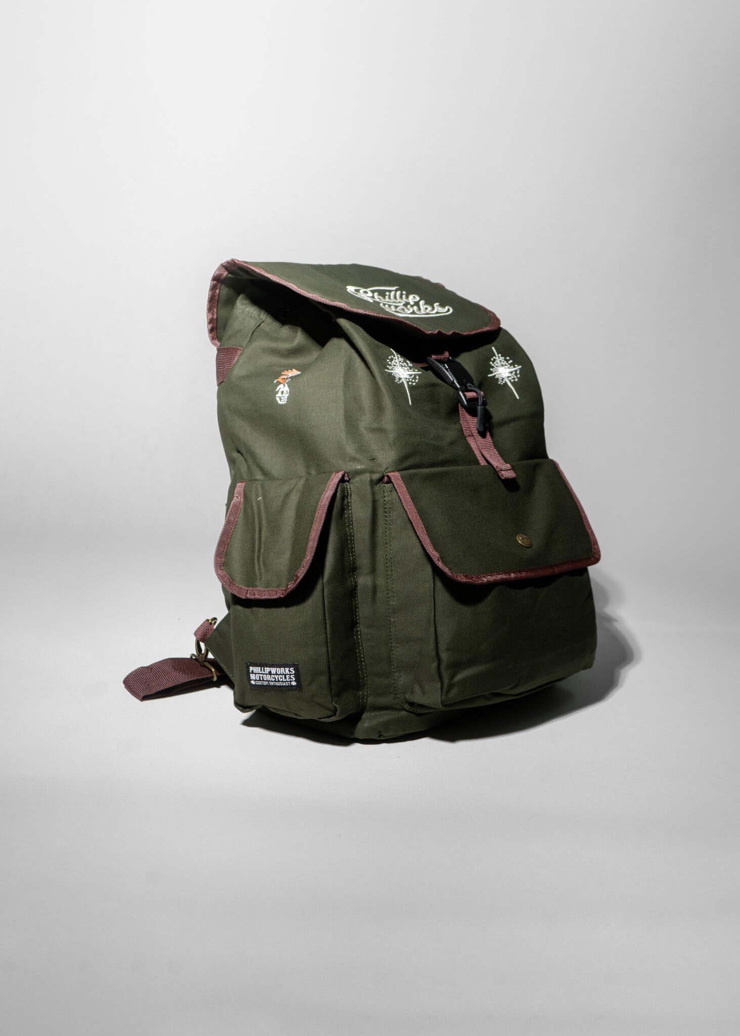 Olive Voyager Backpack - Phillip Works